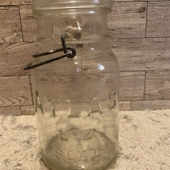 Atlas | Accents | Vintage Atlas E Z Seal Quart Canning Jar | Poshmark